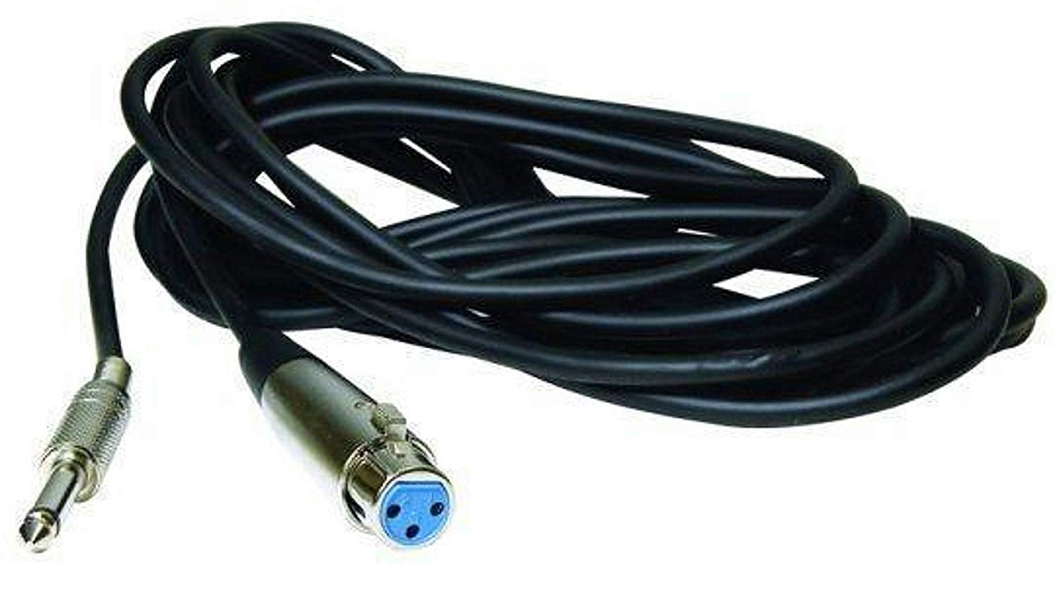 Studio Z Microphone Cable 5 Pack 10Ft Female XLR to 1/4 Inch TS Male Mono 3 PIN Flexible Mic Cable Unbalanced Interconnect Wire Mic Cord for Dynamic Sound Built to Last