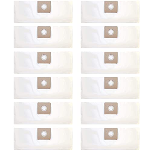 Fette Filter - Type A Filter Bags Compatible with Shop-Vac 1.0 1.5 Gallon Wet/Dry Vacuums. Compare to Part # 9066700 - Pack of 12