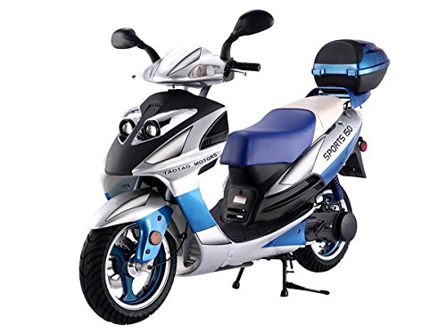 SmartDealsNow Powersports TAO TAO Adult Street Scooter 150cc Lancer Eagle 150 Gas Powered Moped, Black