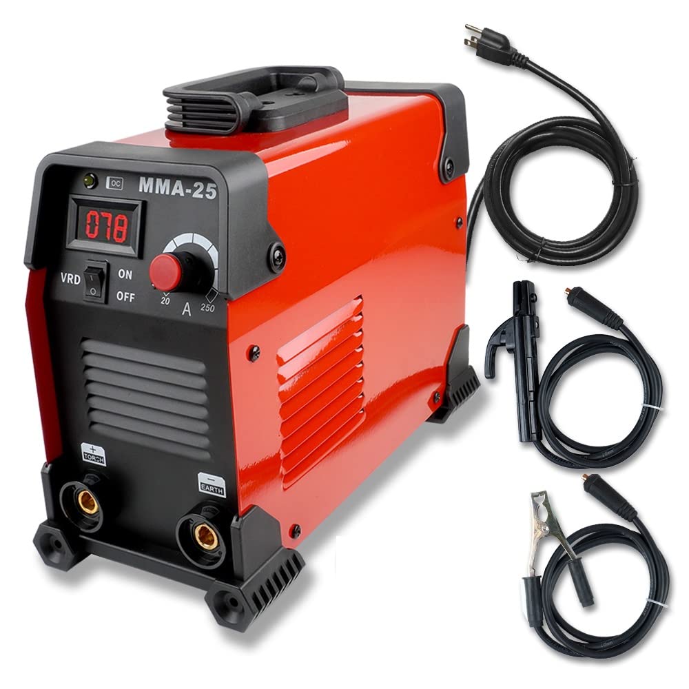 Shikha 250Amp ARC Welding Machine Dual 110 220 volts,Portable DC Inverter Welder 20-250Amp IGBT Digital Display LCD with Welder Inverter Welding Machine Kits