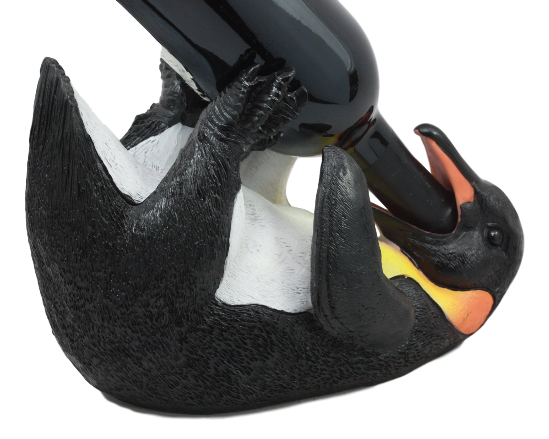 Ebros South Pole Emperor Penguin Wine Holder Birds of Antarctica Happy Feet Bottle Caddy Figurine Kitchen