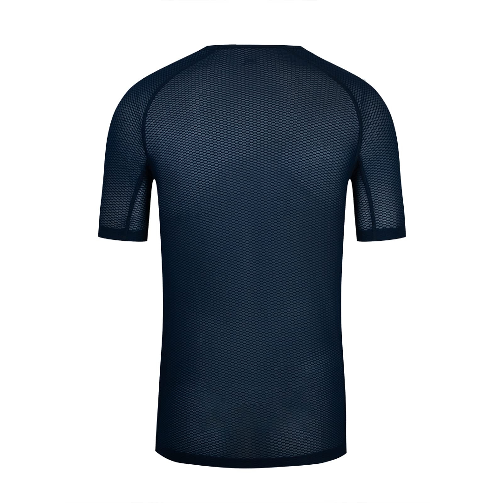 Cycling Jersey Short Sleeve Base Layers Pro Mesh Superlight Breathable Cycling Jerseys,Darkblue,M