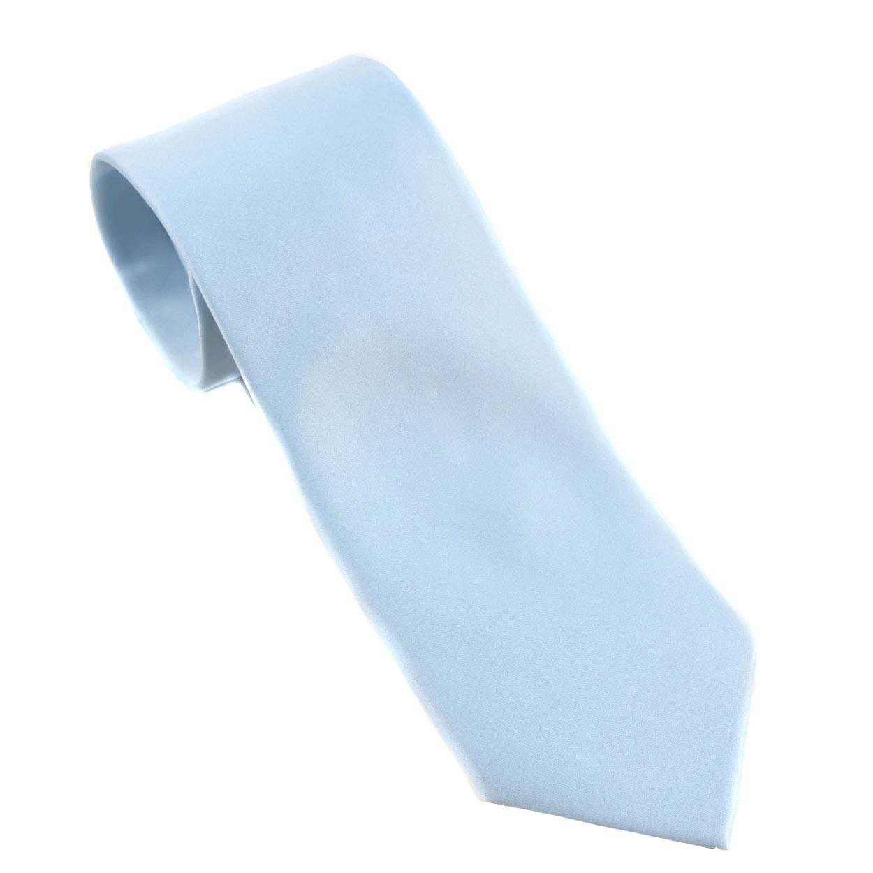 BUYYOURTIES Mens Solid Neck Tie - Sky