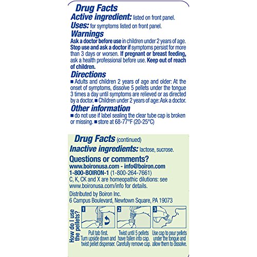 Boiron Calcarea Phosphorica 30C, 80 Pellets, Homeopathic Medicine for Growing Pains, 80 Count (Pack of 1)