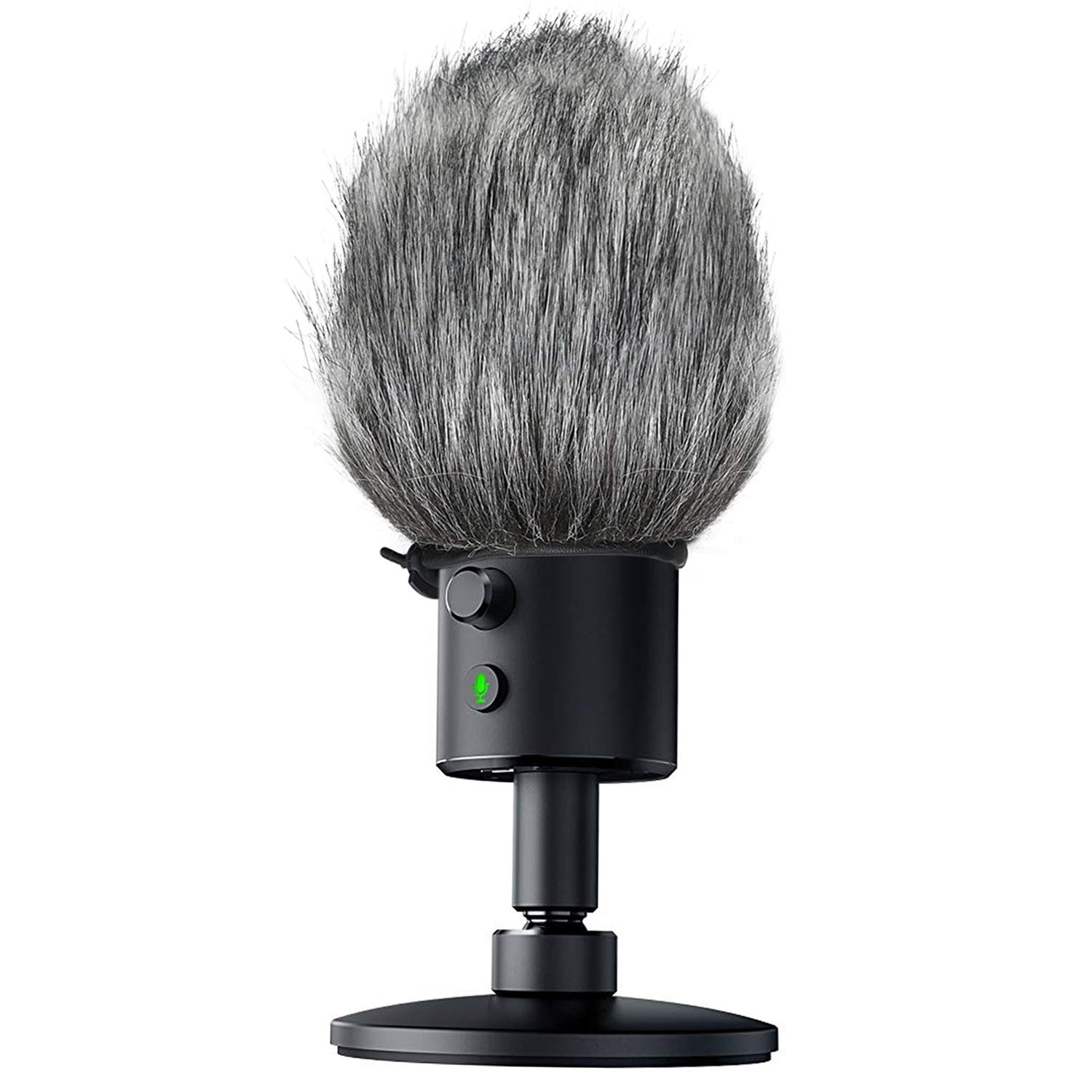 SUNMON Razer Seiren X Furry Windscreen Muff, Mic Pop Filter/Shield Wind Cover fits Razer Seiren X USB Condenser Streaming Microphone