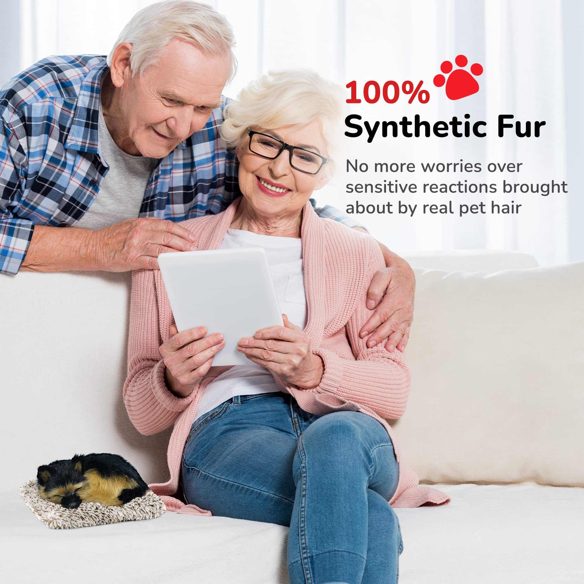 Perfect Petzzz Minis Baby German Shepherd, Realistic, Life-Like Stuffed Interactive Plush Toy, Electronic Pets, Companion Pet Puppy with 100% Handcrafted Synthetic Fur