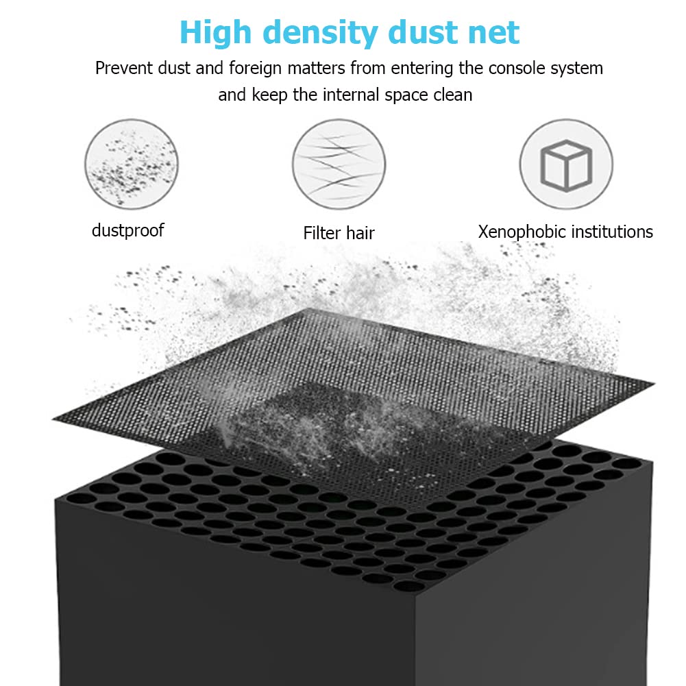 Cooling Fan Filter Dustproof Cover for X-box Series X Gaming Console Dust Cover Game Console Dustproof Net