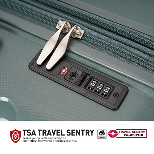 GinzaTravel 3-piece sets luggage with scratch-resistant PP material, expandable(all 20 24 28 Super light, large-capacity double seal suitcase