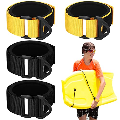 Civaner 4 Pieces Boat Floating Wrist Strap Floating Lanyard Wrist Strap for Kids Adjustable Wrist Safety Strap Float Neoprene Wristbands for Sports Accessories, 14 x 1.18 Inches