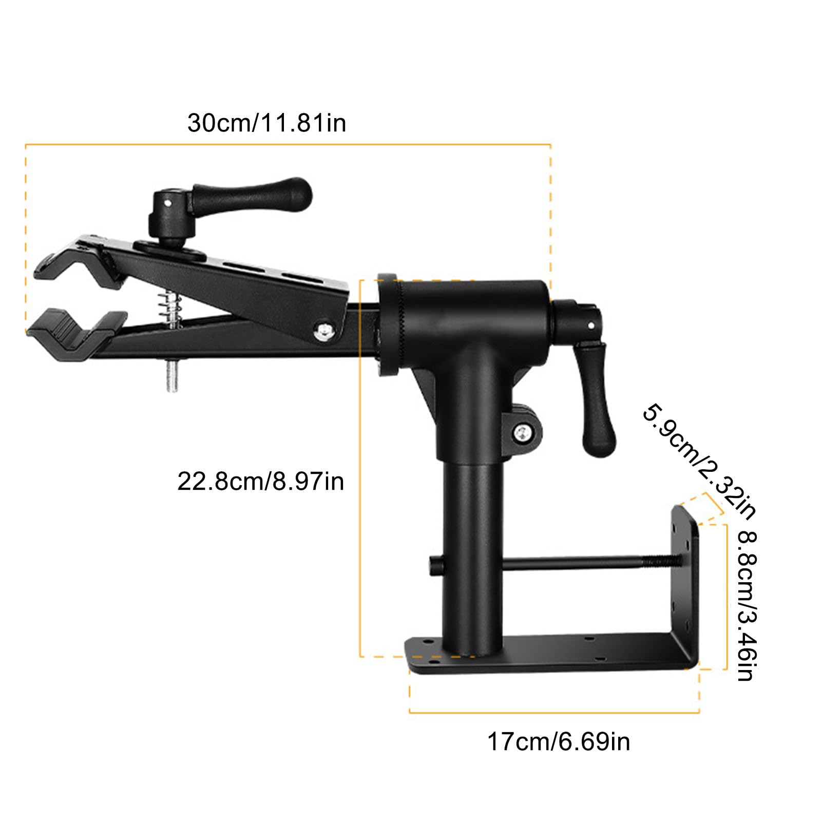 Bicycle Repair Stand, Holder, Mount, Stand for Maintenance, Workstands, 2-in-1 Wall Mount Repair Pedestal Parking Rack for Mountain Strong Load-Bearing