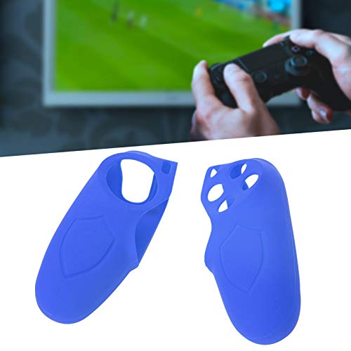 Shipenophy Protection Cover Soft Material Silicone Professional Manufacturing Delicate Designed Gamepad 1 Pair Split Scratchproof for PS4(sea Blue)