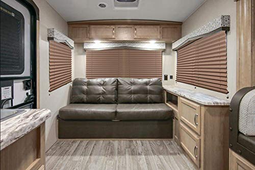 Camper Comfort 50" X 32" Cappuccino RV Pleated Shade | Camper Blinds | RV Privacy Blinds | RV Solar Shade| Motor-Coach Shades