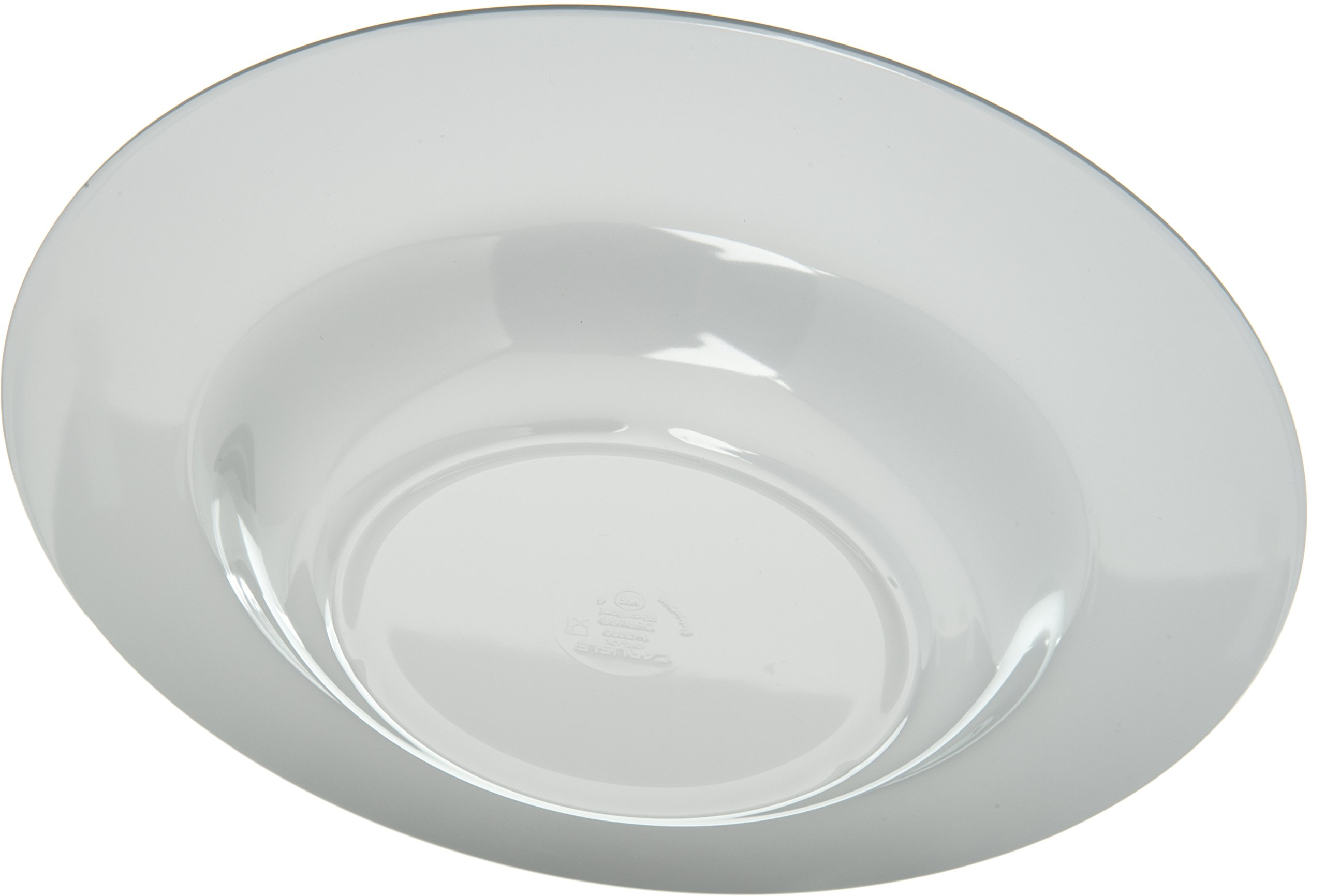 CFS 4303002 Durus Melamine Chef Salad / Pasta Bowl, 12", White (Pack of 12)