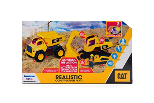 CAT Construction Toys, Power Action Crew Excavator, Light & Sound, Battery Operated, Ages 3+