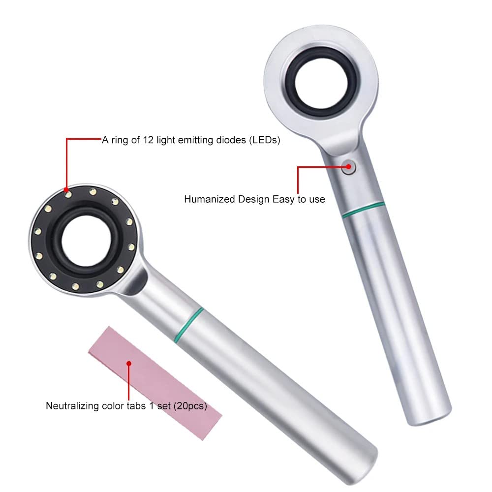 Dental Base Light LED Shade Matching Tooth Colorimetric Dental Dentistry Tricolor Lamp, Dental LED Shade Matching Light