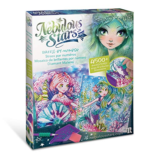 Nebulous Stars Dazzle by Number Diamond Art Painting Kit - Diamond by Number - Craft for Kids and Teens (Water)