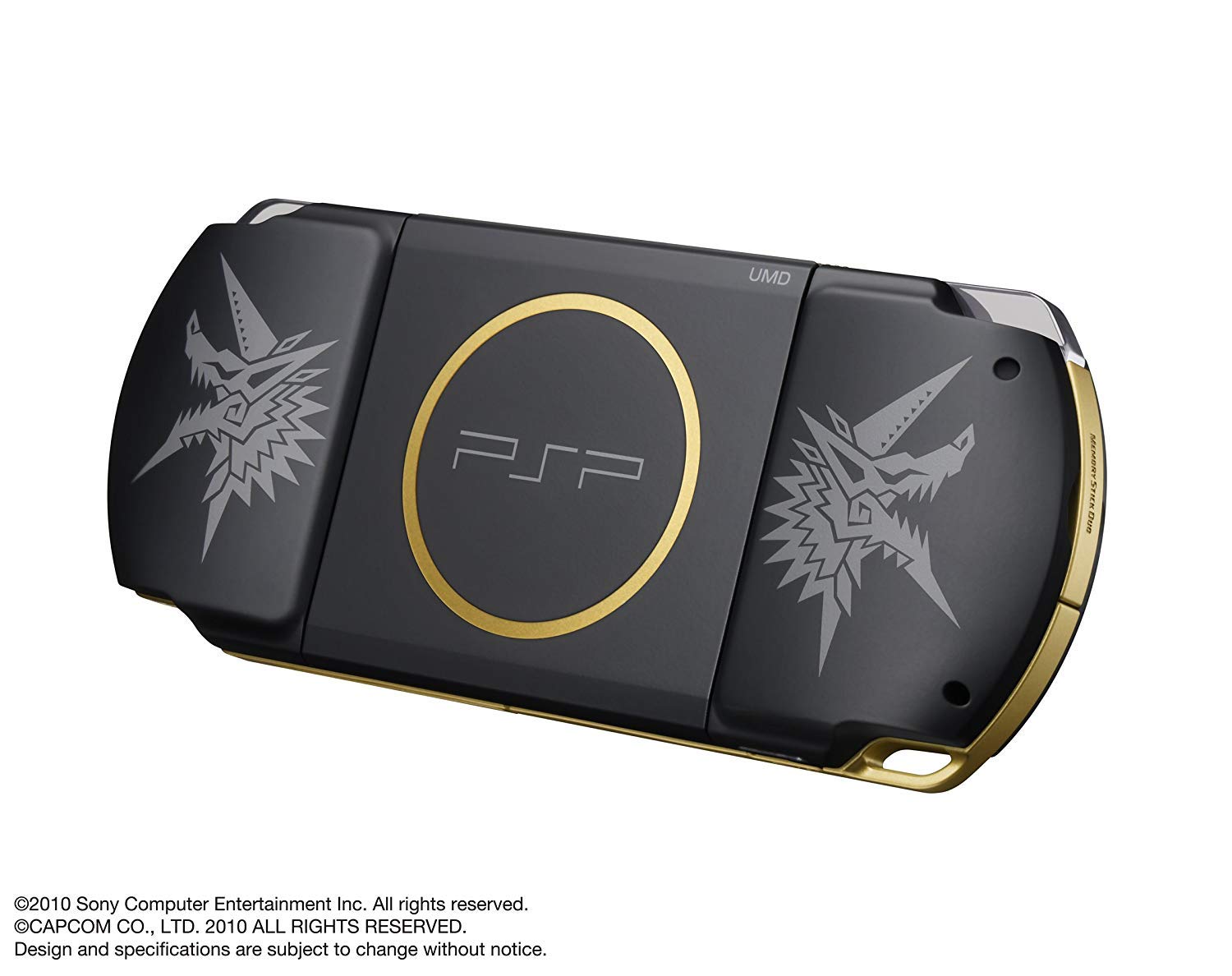 Sony PSP Slim 3000 Series Handheld Gaming Console with 2 Batteries (Monster Hunter)(Renewed)