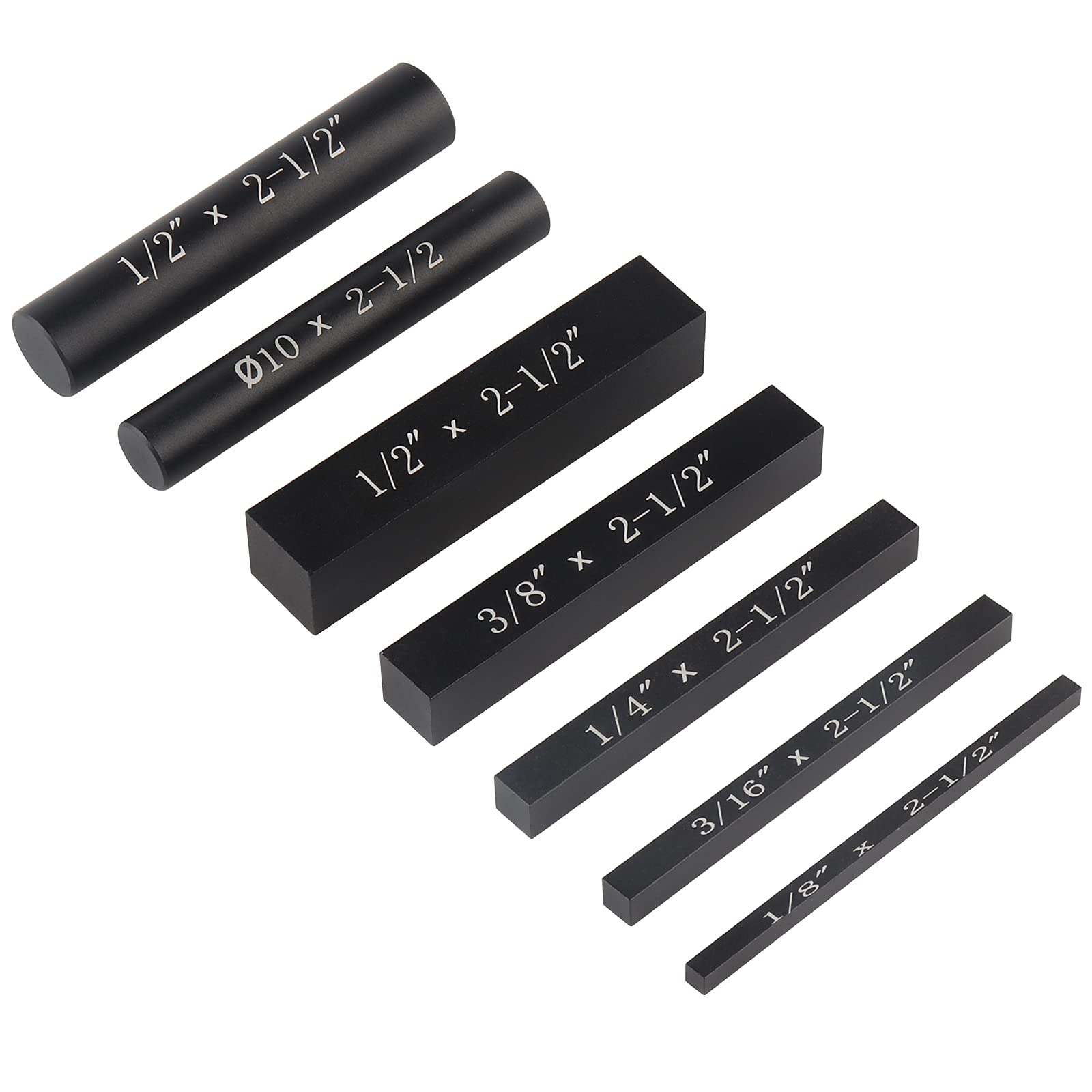 EANOSIC Setup Blocks Height Gauge Set, 7pcs Precision Aluminum Setup Bars for Router and Table Saw Accessories Woodworking Set Up, Bars Include Laser Engraved Size Markings