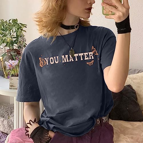Women's Oversized T ShirtsâYou Matter Shirt Dear Person Behind Me tee Grey