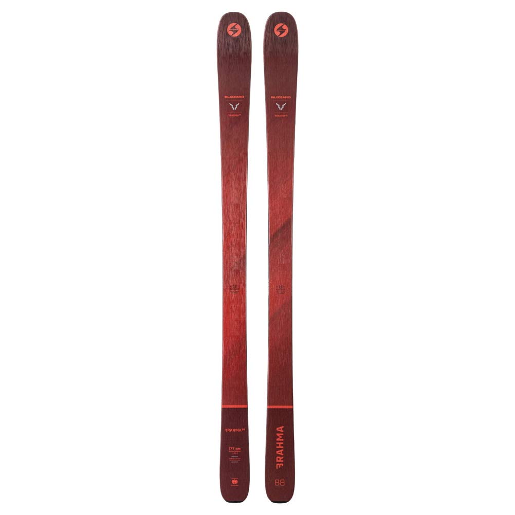 Blizzard 8A005200001 Men's Brahma 88 All-Mountain Freeride Red Skis, 165