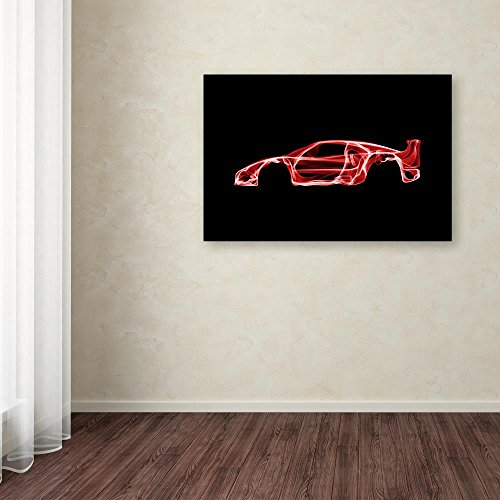 Ferrari F40 by Octavian Mielu, 30x47-Inch Canvas Wall Art