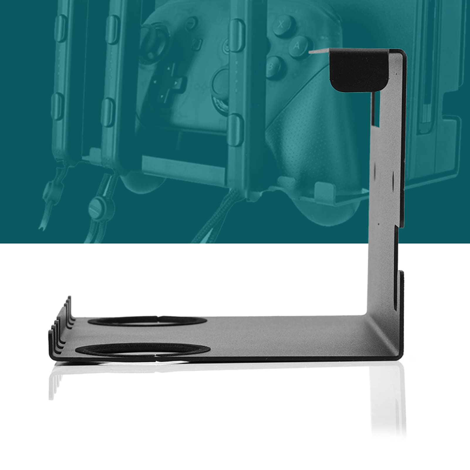 DAUERHAFT Switch Holder, Switch Wall Mount Easy to Installe Maximize Your Workspace Quick and Easy to Install Fixes Tightly,for Game Host