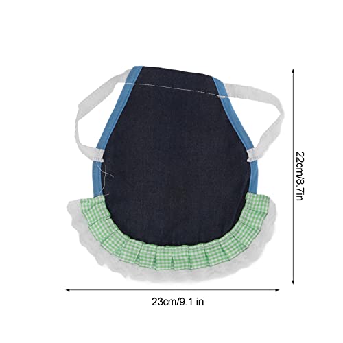 GLOGLOW Chicken Saddle Hen Apron, Chicken Saddle Feathers Protective Poultry Wing Back Protector Warm Comfortable Hens Back Wing Protection with Elastic Straps for Hen Care Supplies(Blue Cowboy)