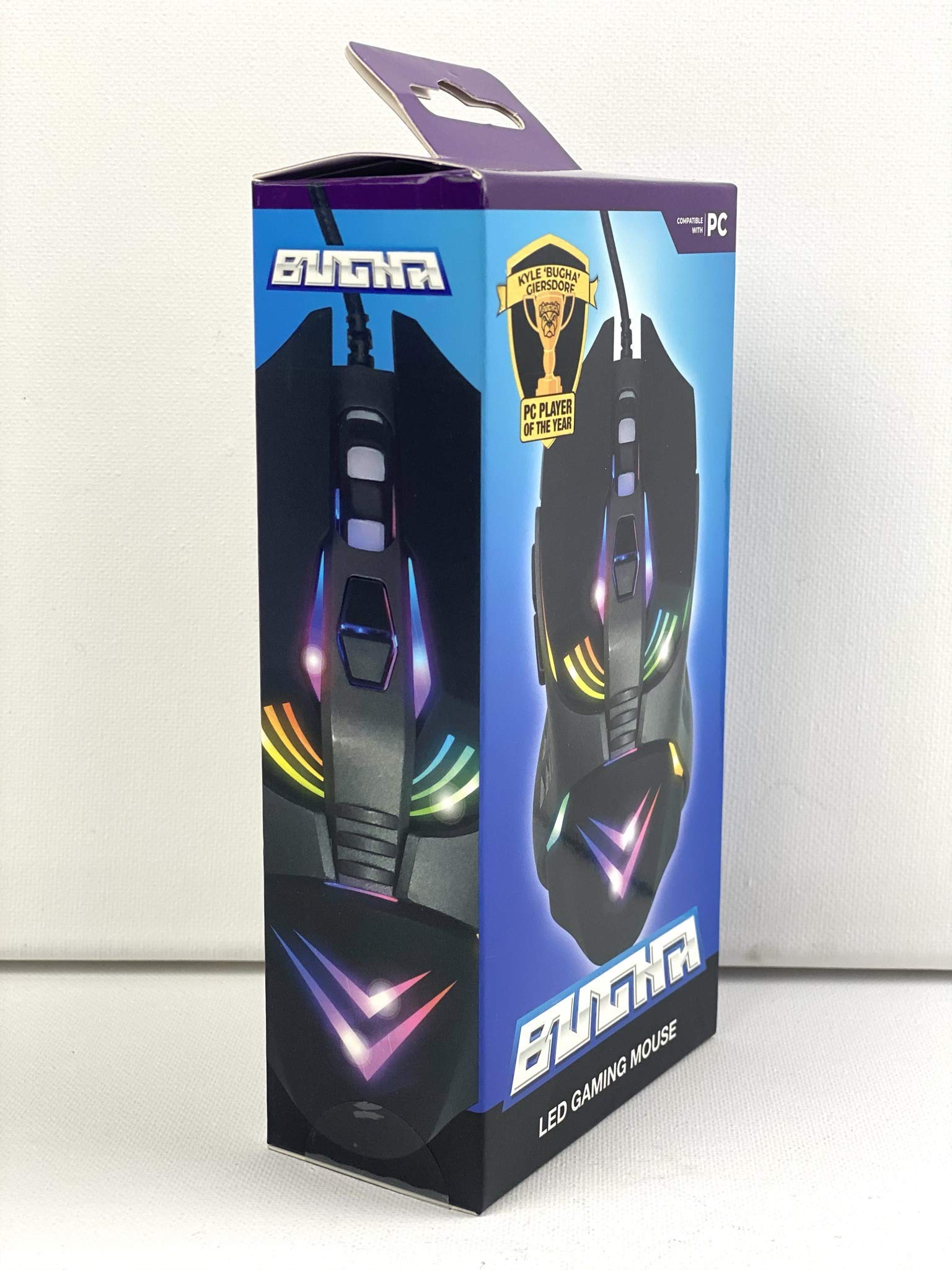 Bugha Exclusive LED Gaming Mouse 7-key/7200 dpi USB Wired for PC