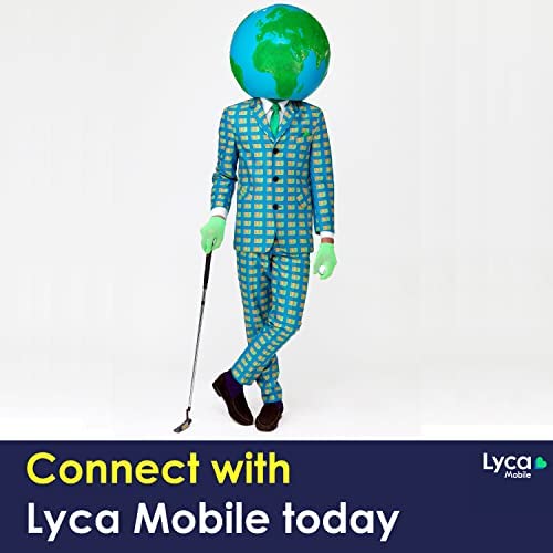 Lyca Mobile $49 30 Day Plan U.S.A. SIM Card with Unlimited Data & International Talk & Text to 75+ Countries 40GB High-Speed 4G LTE/5G Data JZN Market