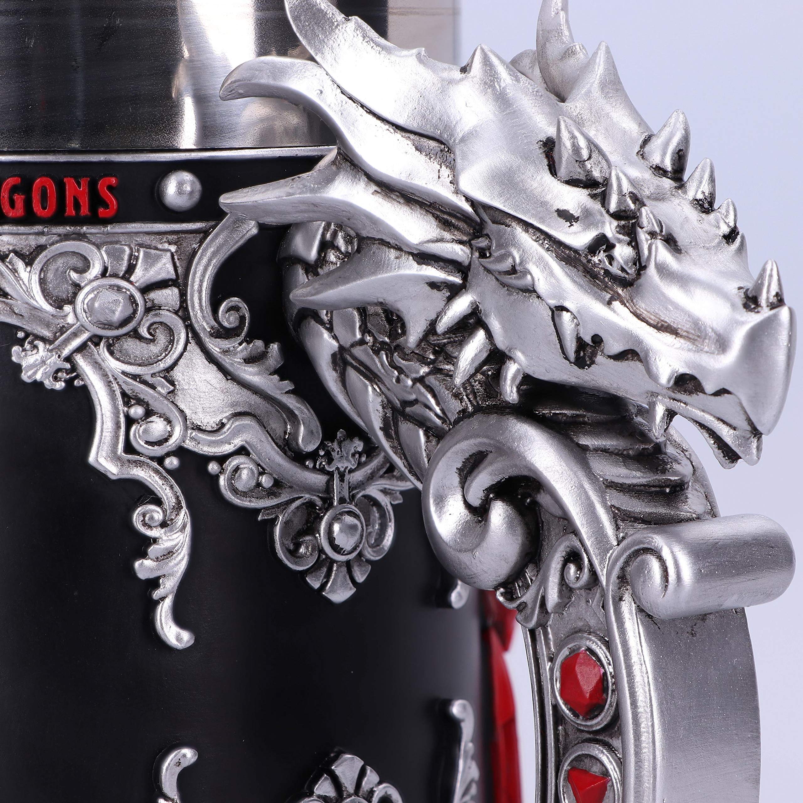 Nemesis Now Dungeons & Dragons Fantasy Role Play Die D20 Tankard, Polyresin, Black, 1 Count (Pack of 1)