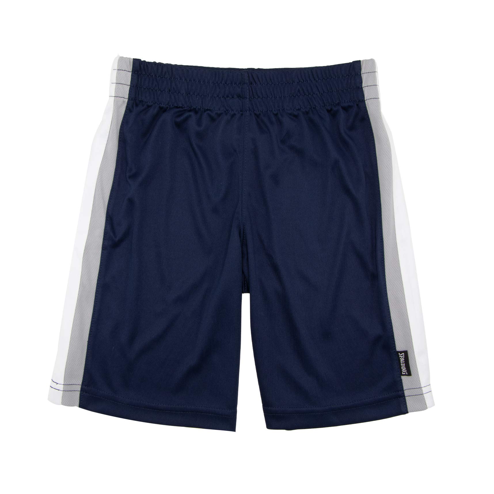 Spalding Boys Americana Athletic Active Mesh Muscle Tank Top and Shorts Set, Grey, 4