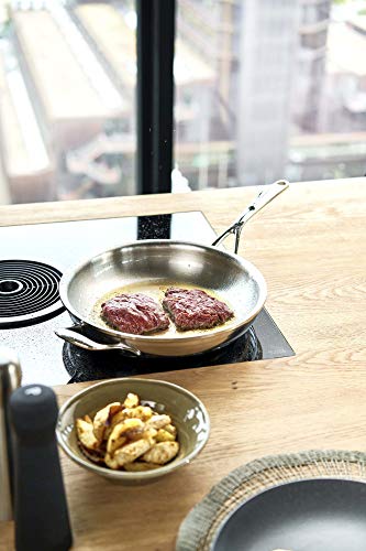 Demeyere Atlantis 7-Ply Stainless Steel Fry Pan with Helper Handle, 11"