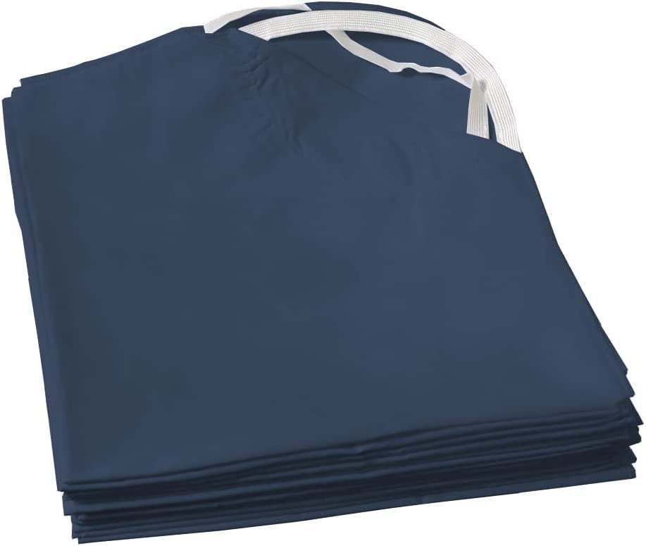 Daycare/Pre-School Cot Sheet for Toddler and Preschool - - with Corner Elastic Loops - Cot Bed Fitted Sheet - Poly Cotton Surface Set of 12 (22" W X 40" L) - Dark Grey Solid