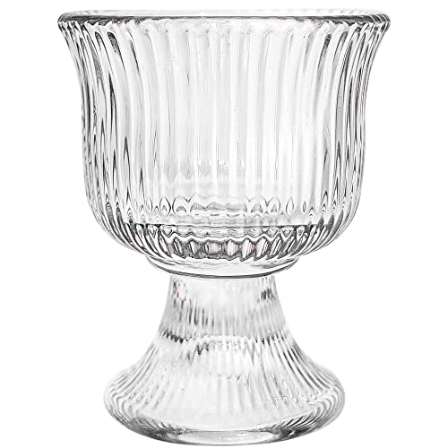 Lysenn Clear Shot Glasses Set of 8 - Elegant Vertical Stripe Tequila Glasses โ Premium Quality Espresso Shot Glass Set for Whiskey, Bourbon, Liquor, Cordial โ 1.5 oz