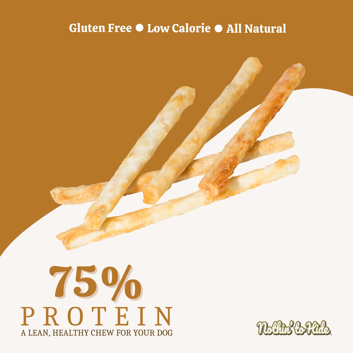 Fieldcrest Farms Nothing to Hide Natural Rawhide Alternative Twist Stix for Dogs - 3 Pack (30 Sticks) Premium Grade Easily Digestible Chews - Great for Dental Health (Peanut Butter, Small Stix)