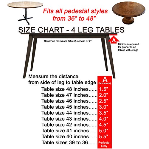 Championship Poker Felt Game Table Cover Stretches to fit up to 48 inches Casino Red