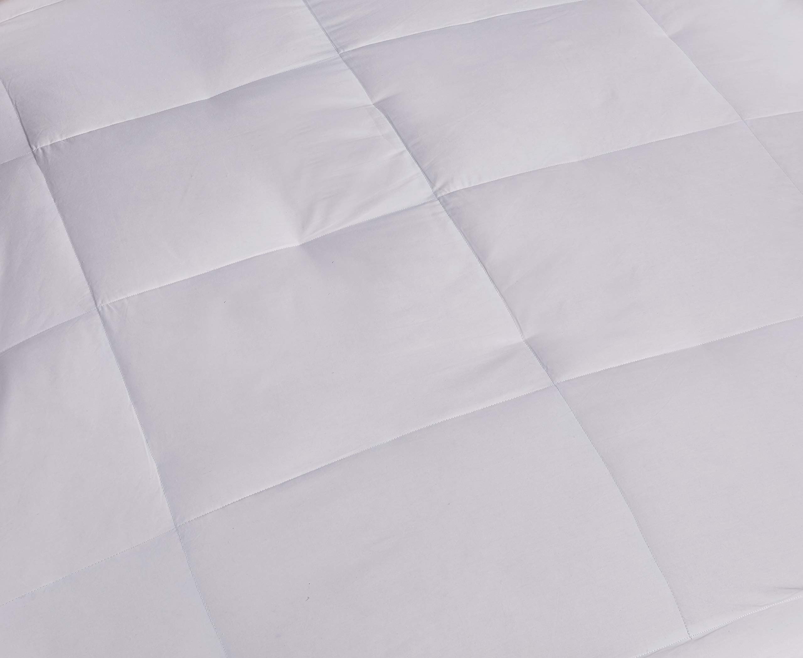 Kathy Ireland Pillowtop Mattress Topper King Size, 3-inch Overfilled White Down Feather Mattress Pad 233 Thread Count 100% Cotton Cover Featherbed - 78" x 80"