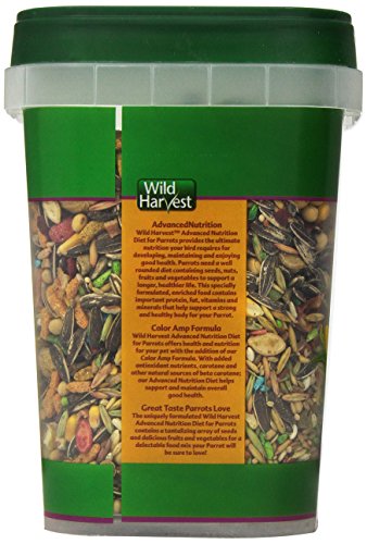 Wild Harvest WH-83542 Wild Harvest Advanced Nutrition Diet for Parrots, 4-Pound (Packaging May Vary)