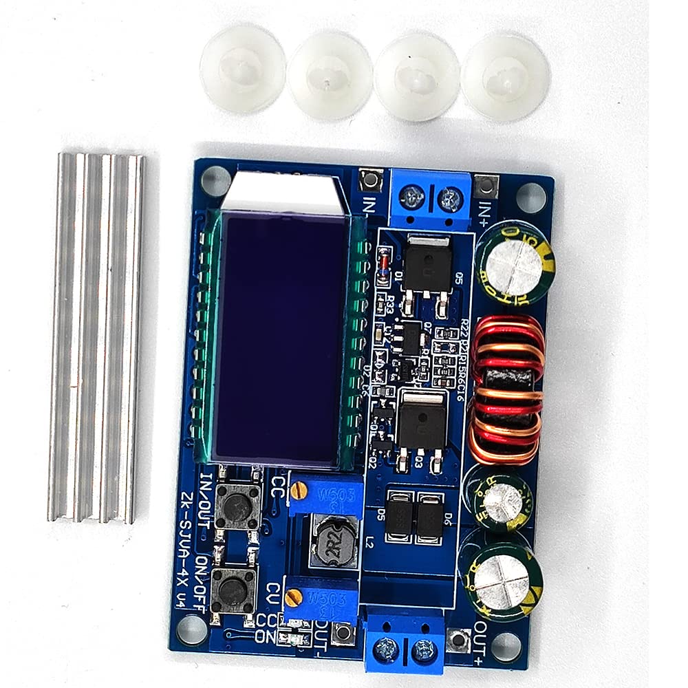 DC-DC Buck Boost Converter Module 5.5-30V 12v to 0.5-30V 5v 24v Adjustable Step Down Up Voltage Regulator Constant Current Voltage 3A 35W Power Supply with LCD Display