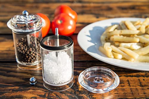 Cole & Mason H83001P Solo Clear Pepper Mill, Precision+, Acrylic, 114 mm, Single, Includes 1 x Pepper Grinder