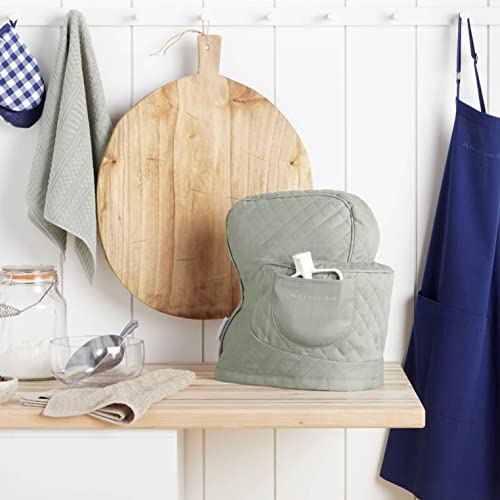 KitchenAid Quilted Fitted Tilt-Head Stand Mixer Cover Single Pack, Grey, 14.375"x18"