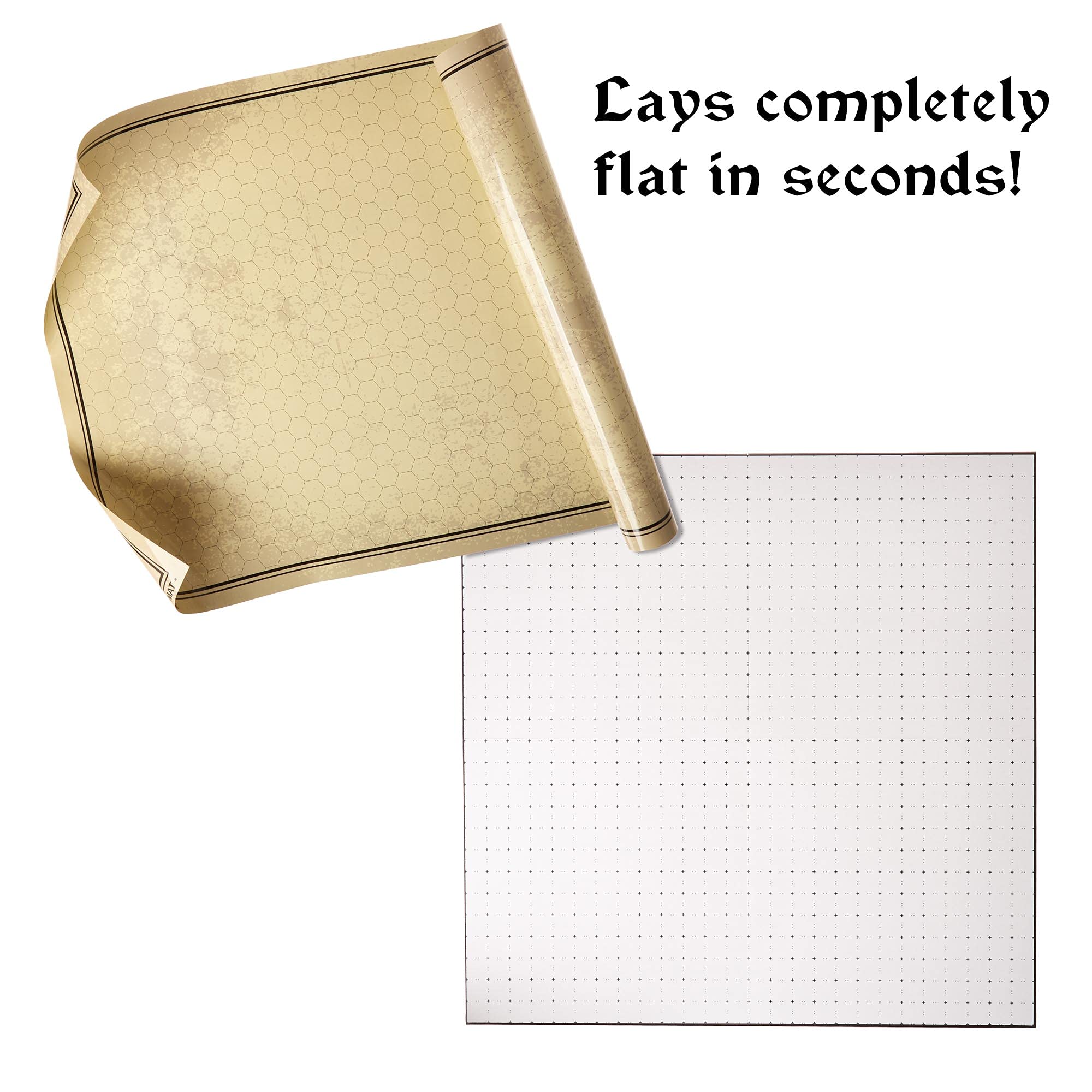 The Master's Atlas: Adventures Blank/Parchment Tabletop RPG Game Board - 26" x 26" Reusable Double-Sided Board Mat for Creating D&D & TTRPG Maps β Customizable GM Accessories for Role Playing Gaming