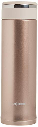Zojirushi Stainless Steel Travel Mug with Tea Leaf Filter, 11-Ounce/0.34-Liter, Pink Champagne