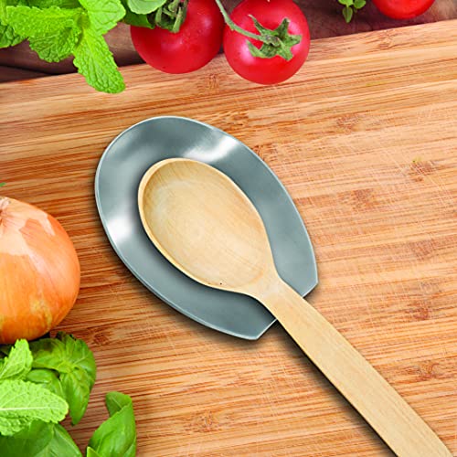 Oggi Stainless Steel Spoon Rest, 5.25 inch by 3.5 inch