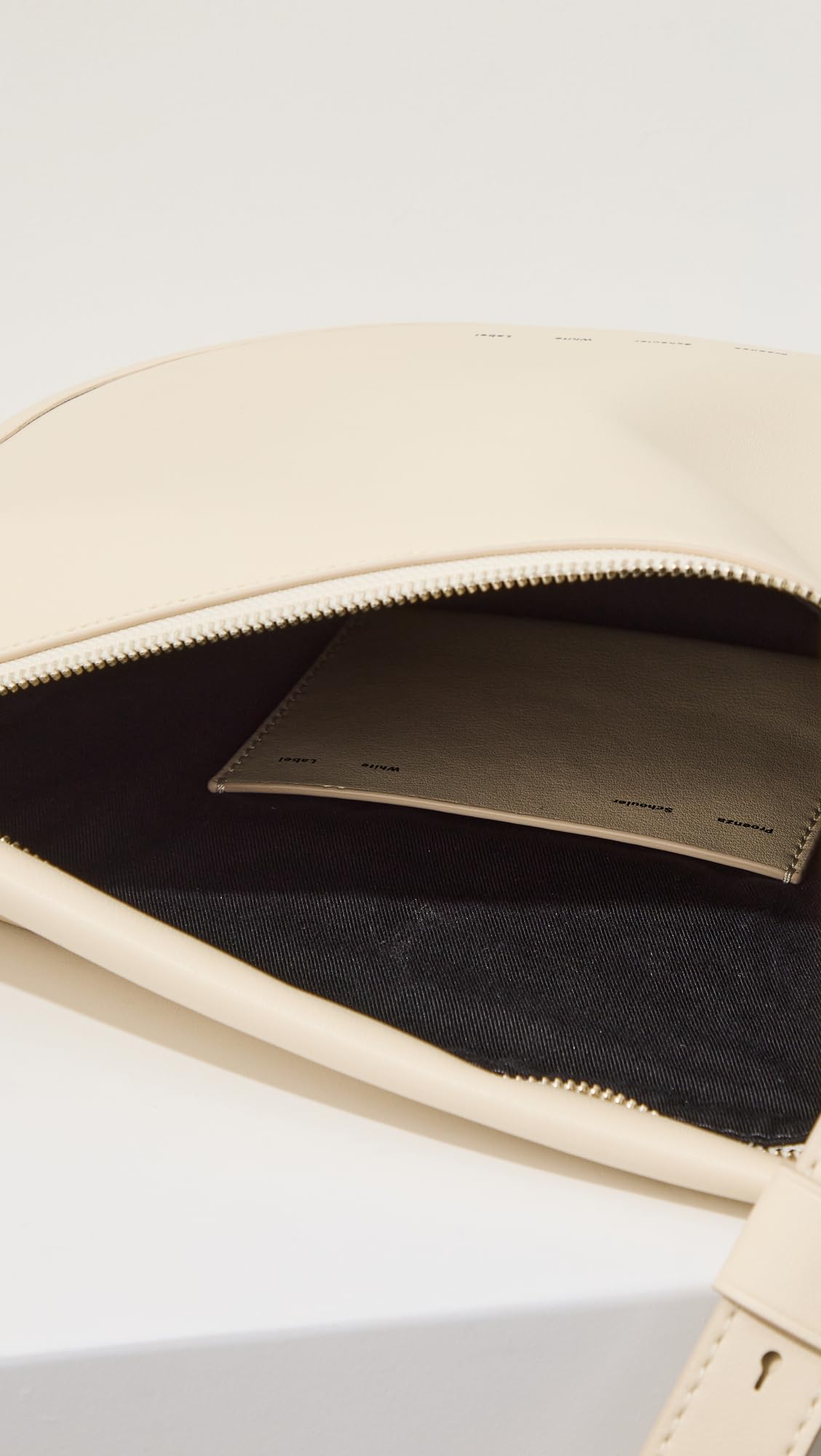 Proenza Schouler White Label Women's Medium Baxter Leather Bag, Ivory, One Size