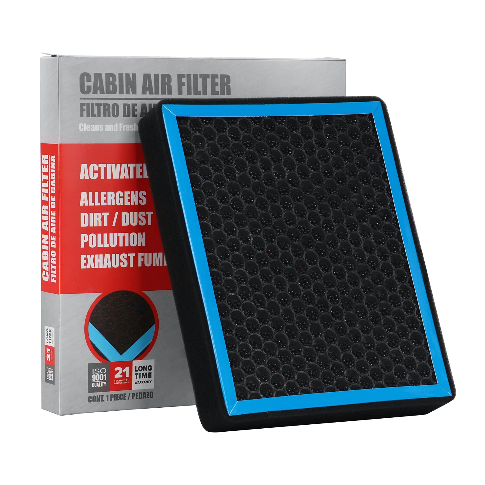 Cabin Air Filter Replacement 6021C/CF11176 with Nutshell Activated Carbon Compatible with FORD EXPLORER/FLEX/TAURUS,LINCOLN MKS/MKT 2011-2019.