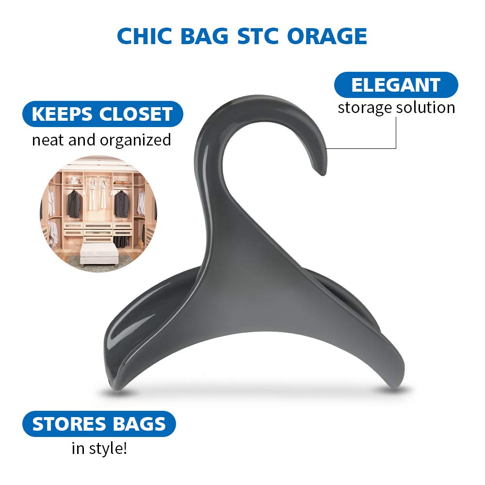 Purse Hanger Hook Bag Rack Holder - Handbag Hanger Organizer Storage - Over The Closet Rod Hanger for Storing and Organizing Purses | Backpacks |Satchels | Crossovers | Handbags | Tote(2 Pack)