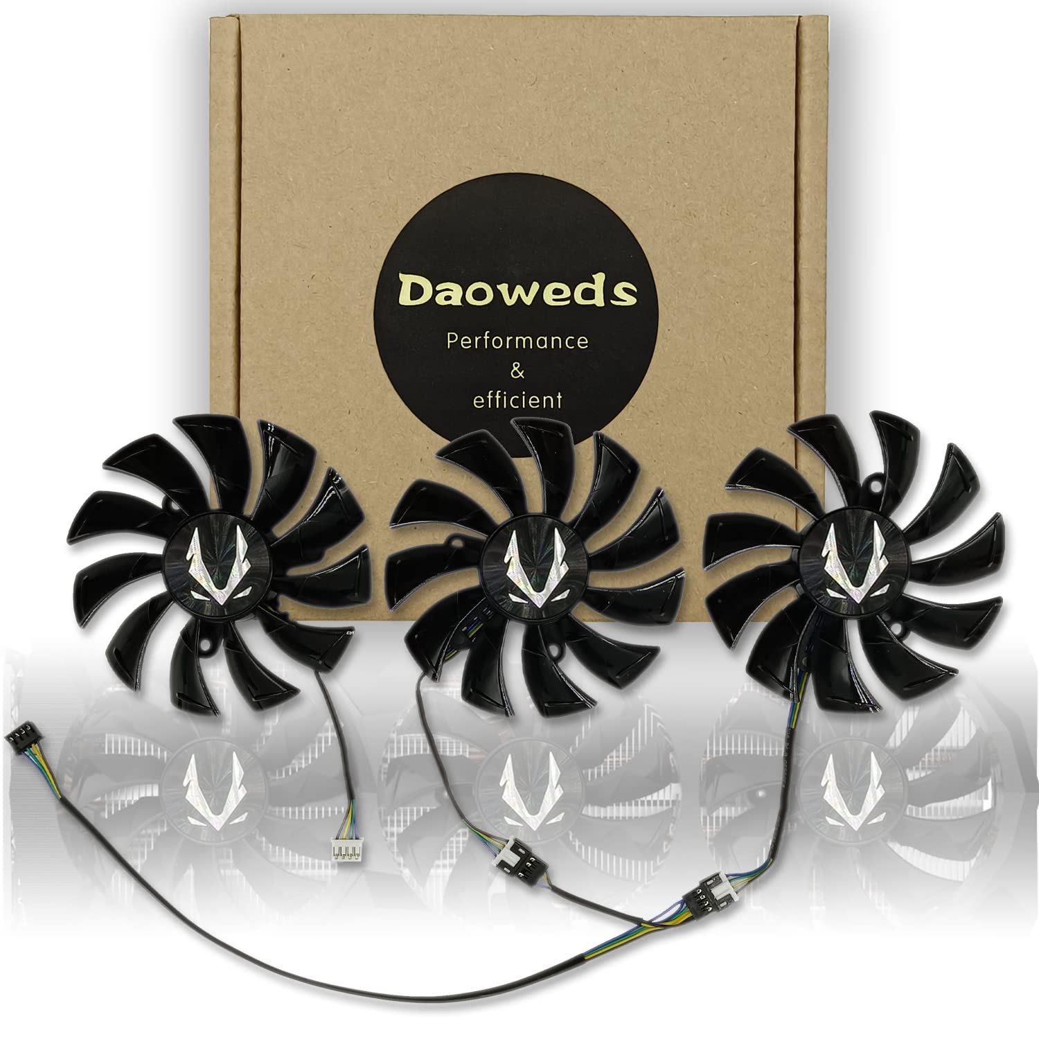 Daoweds 88 mm Graphics Card Fan GA92S2U 4Pin GPU Card Cooler Fans for ZOTAC GeForce RTX 2060 2080 2080 Ti 2070 Graphics Card Fan (Fan-ABC)