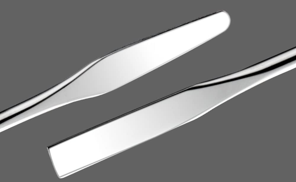 Makeup Spatula, 5Pcs Metal Cosmetic Spatulas Stainless Steel Depotting Mixer Spatula Double-Headed Beauty Spatula Mixing Tool for Cosmetics Beauty Accessories Home Salon