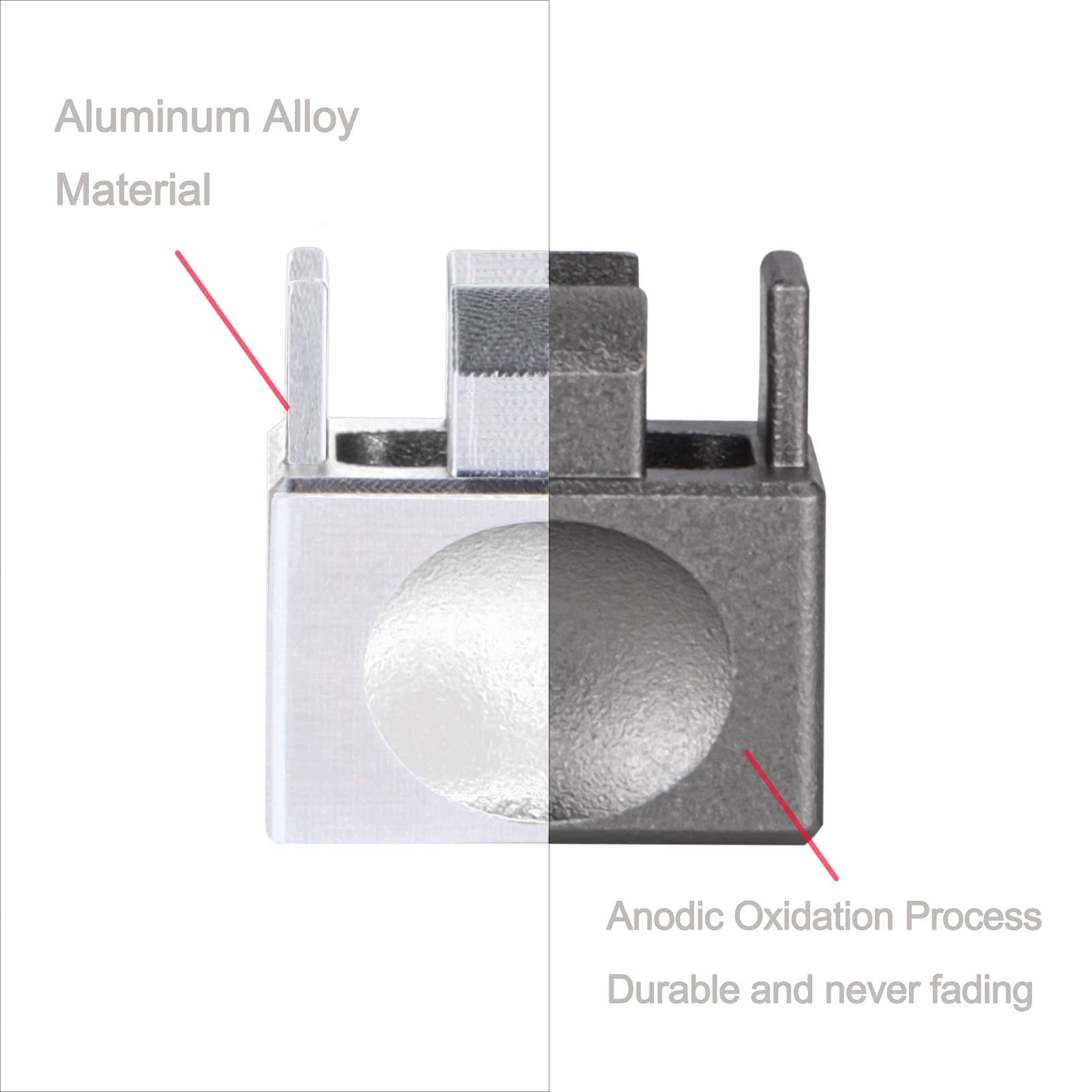 New Fashion Kingdom Metal Switch Opener Mechanical Keyboard Keycaps Lubricate Aluminum for Kailh - Gray